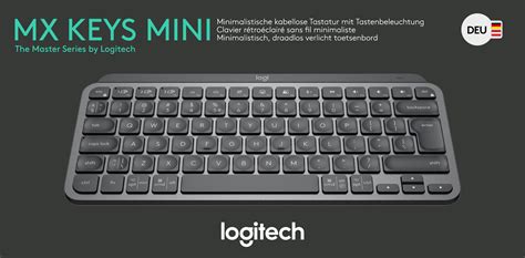 Logitech Keyboard Mx Keys Mini Wireless Bluetooth Graphite Illuminated De Detail