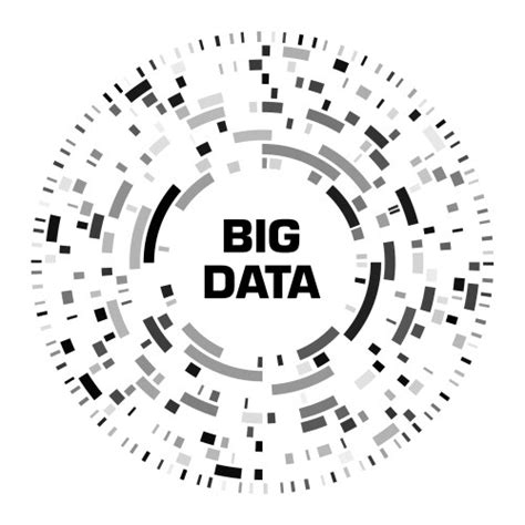 Big Data Visualization Circular Multicolored Vector Image