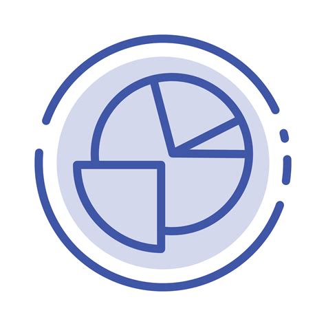 Analytics Chart Pie Graph Blue Dotted Line Line Icon 12949269 Vector Art At Vecteezy