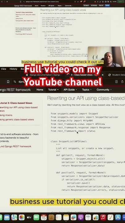 Drf Class Based Views Pythonanddjangofullstackwebdeveloper Djangoforbeginners