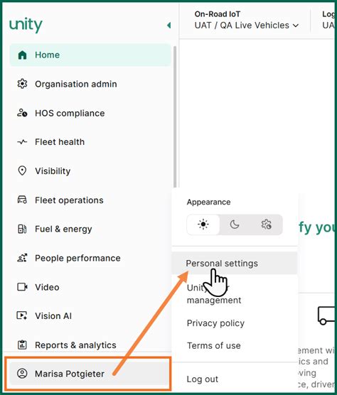 Edit Name And Password Shown On Unity Portal Powerfleet Knowledge