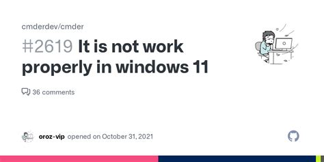 it is not work properly in windows 11 · issue 2619 · cmderdev cmder