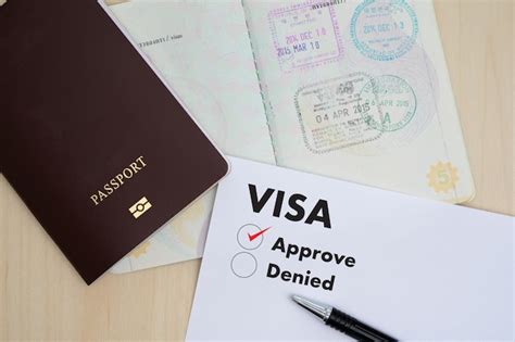 Formulário De Pedido De Visto Para Viajar Imigração De Um Documento