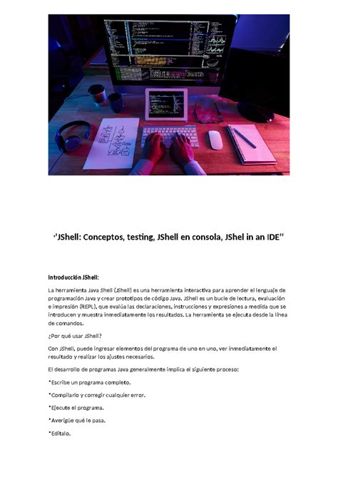 Ta De Taller De Programación ‘jshell Conceptos Testing Jshell En