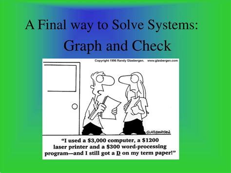 PPT Systems Of Linear Equations PowerPoint Presentation Free Download ID