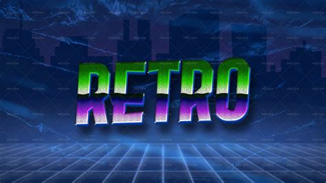Retro Text Effect Graphics Motion Array Retro Text Effect Graphics Motion Array