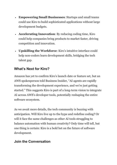 Amazons Kiro The Ai Coding Revolution Unveiledpdf