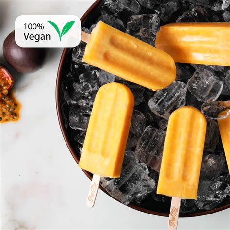 Tropical Vegan Passion Fruit Popsicles Pop City