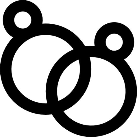 Anillos De Boda Icono Gratis