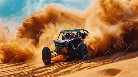 Premium Photo Offroad Dune Buggy Racing Through Desert Sand Dunes