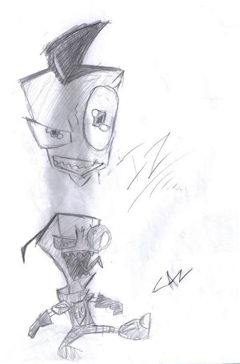 Invader Zim Sketches By Homsar