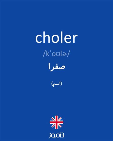 ترجمه کلمه Choler به فارسی دیکشنری انگلیسی بیاموز