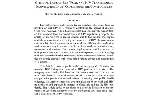 Hiv Criminalization Research Sero Project