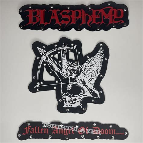 BLACK Blasphemy - Fallen Angel If Doom Back Patch | TShirtSlayer TShirt and BattleJacket Gallery