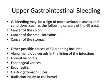 Ppt Upper Gastrointestinal Bleeding Powerpoint Presentation Free