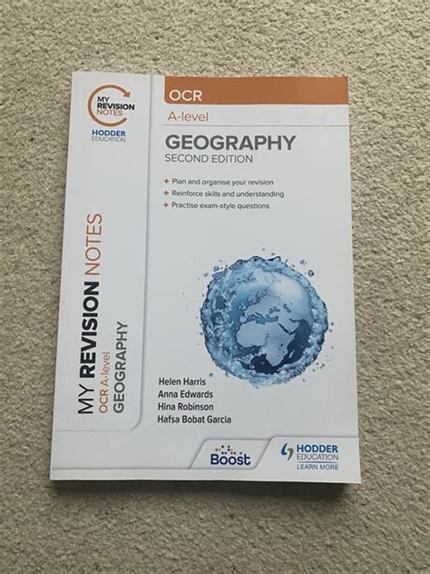 My Revision Notes Ocr A Level Geography Revision Guide £491 Picclick Uk