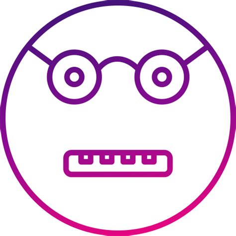 Nerd Generic Gradient Outline Icon