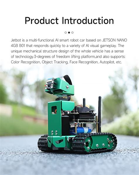 Yahboom Jetbot Standard Version Ai Robot W Hd Camera For Jetson Nano