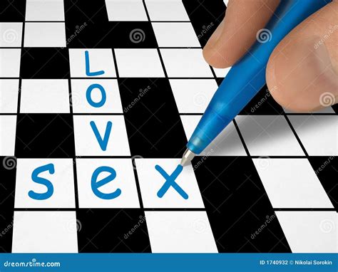 Palavras Cruzadas Amor E Sexo Foto De Stock Imagem De Pena Divertimento