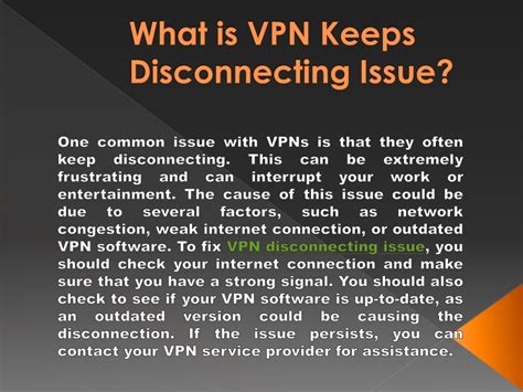 Ppt How To Fix Vpn Keeps Disconnecting Issue Powerpoint Presentation