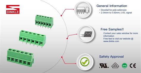 Dinkle Ek Series Which Is Our Fixed Wiring Pcb Terminal Block Is Ideal