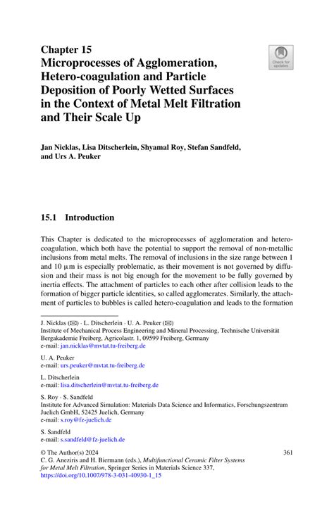 Pdf Microprocesses Of Agglomeration Hetero Coagulation And Particle Deposition Of Poorly