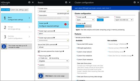 Create Hdinsight Spark Cluster With Azure Data Lake Store Roy Kim On Azure And Ai