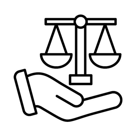 Premium Vector Judgement Line Illustration