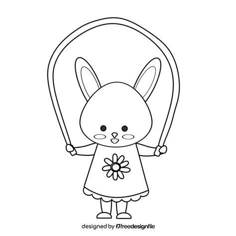 Rabbit Hopping Clipart