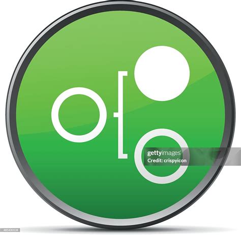 Flowchart Icon On A Round Button High Res Vector Graphic Getty Images