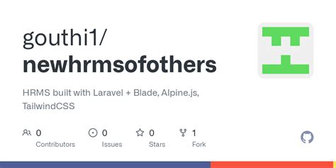 github gouthi1 newhrmsofothers hrms built with laravel blade