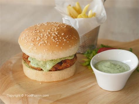 Chicken Chapli Burger Food Fusion