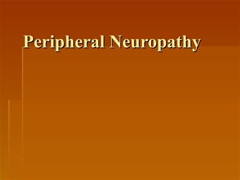 Polyneuropathy Ppt