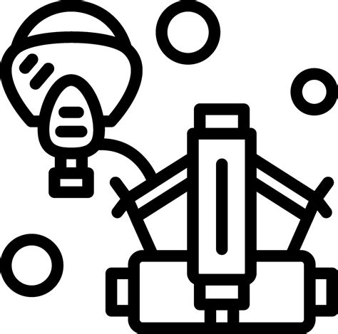 Scba Line Icon 39521516 Vector Art At Vecteezy