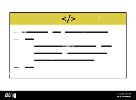 Text Based Coding Linear Flat Duo Color Vector Icon Stock Vector Image