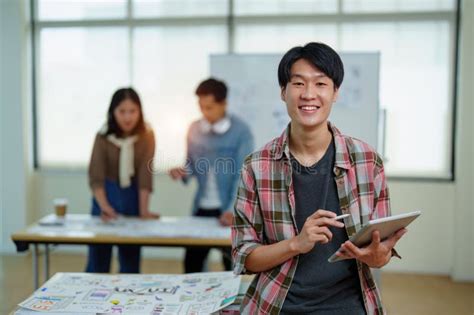 Team Of Creative Web Graphic Designer Planning For Mobile Phone