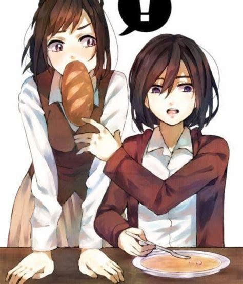 ~mi Galería Yuri De Snk~ 😋🥔mikasa X Sasha 🥔😋 Kyojin Anime