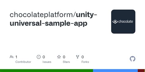 Github Chocolateplatformunity Universal Sample App