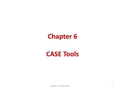 PPT Chapter CASE Tools PowerPoint Presentation Free Download ID