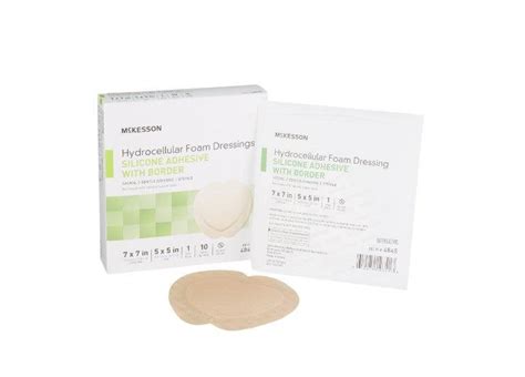 Silicone Foam Dressing Sacral Silicone Adhesive With Border Sterile