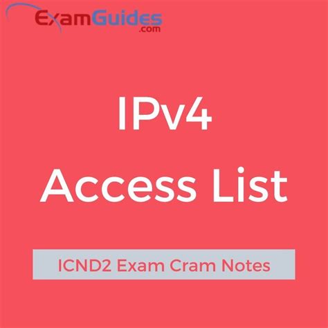 cisco ccna extended access list artofit