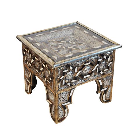 Moroccan Coffee Table White Marble