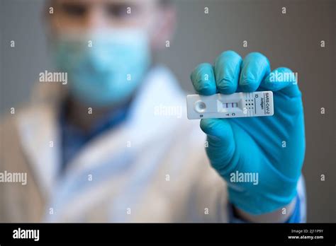 Express Corona Test Positive Covid Antigen Test Stock Photo Alamy