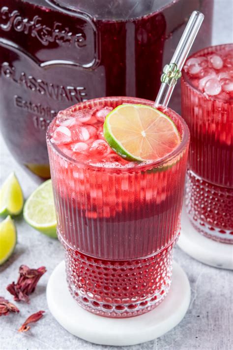Homemade Hibiscus Iced Tea One Gallon Recipe Sweet Steep