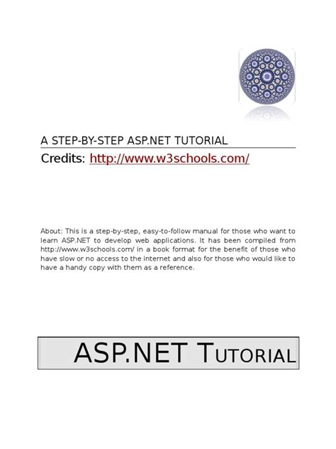 step by step asp net tutorial pdf active server pages web server