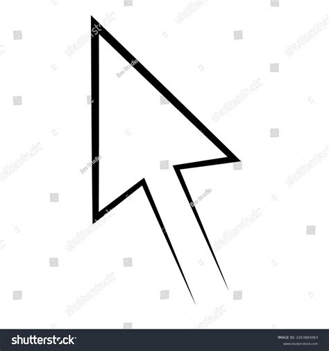Icon Mouse Pointer Cursor Vector Arrow Stock Vector Royalty Free