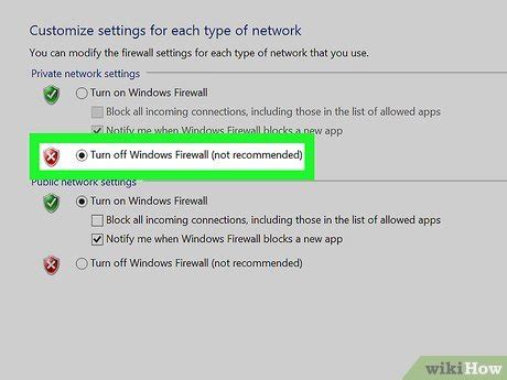 Ways To Turn Off Firewall WikiHow