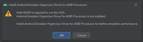 Not Able To Install Android Emulator Hypervisor Driver For Amd Processors Issue Google