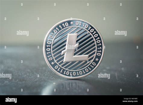 Litecoin Coin Close Up Isolated Coin Single Stock Photo Alamy