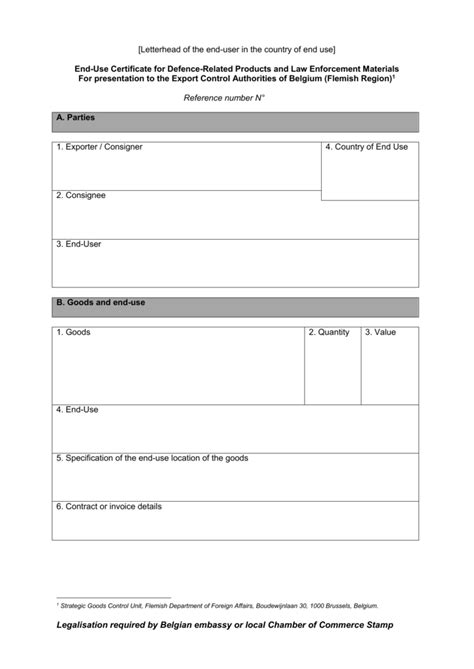 End User Certificate Template